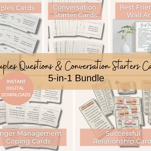 Family Conversational Cards - Etsy