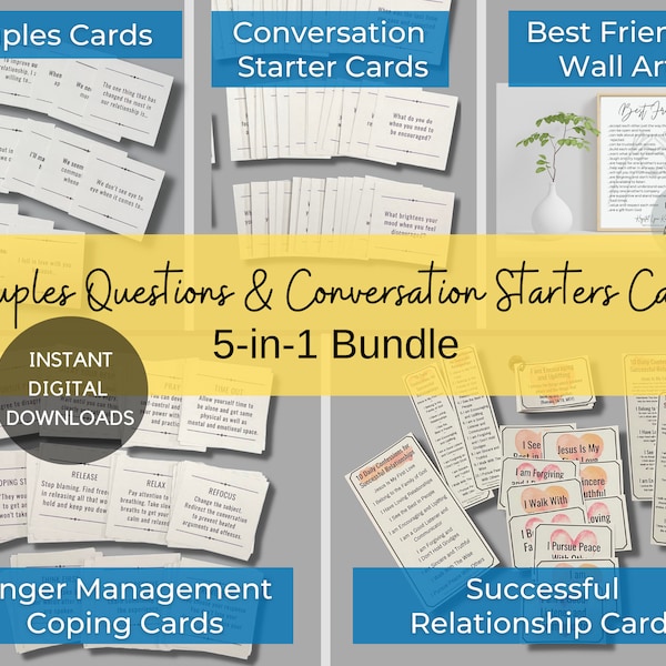 Conversation Cards Printable - Etsy