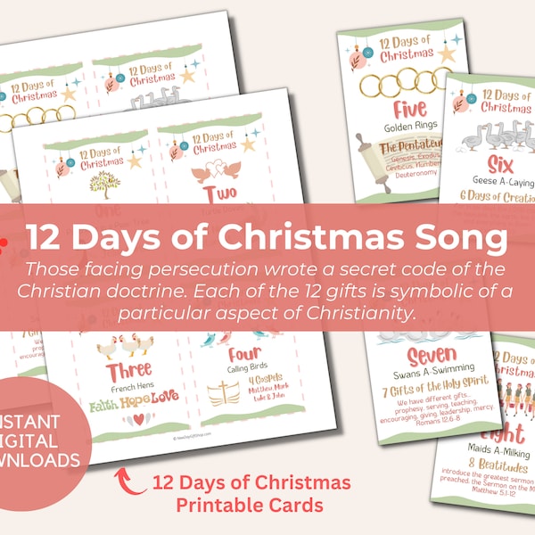 12 Days of Christmas Gift Tags - 60+ Gift Ideas for 2024