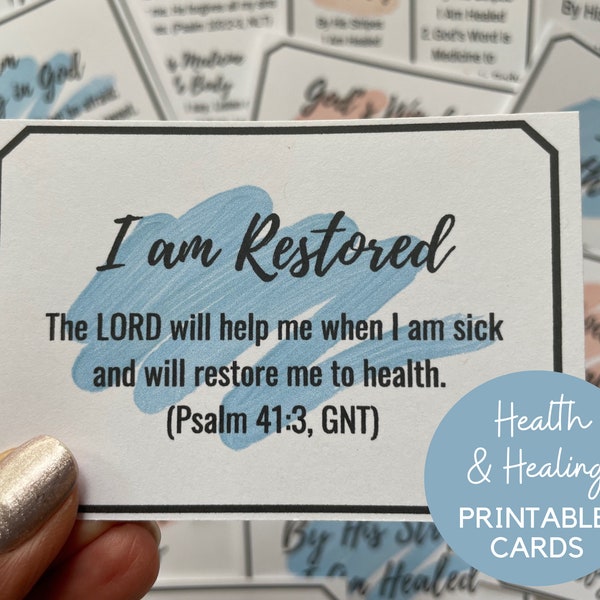 Printable Bible Verse and Affirmation Cards for Daily Inspiration - Etsy