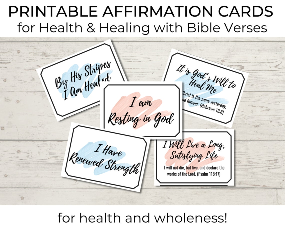 Daily Prayer Cards With Bible Verses Scripture Cards | Etsy