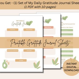 Printable Thanksgiving Daily Gratitude Quotes Cards, Journal, Challenge ...