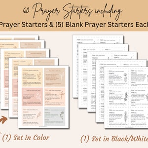 Prayer Starter Cards With Bible Verses: Pastel Mini Printable (PDF) - Etsy