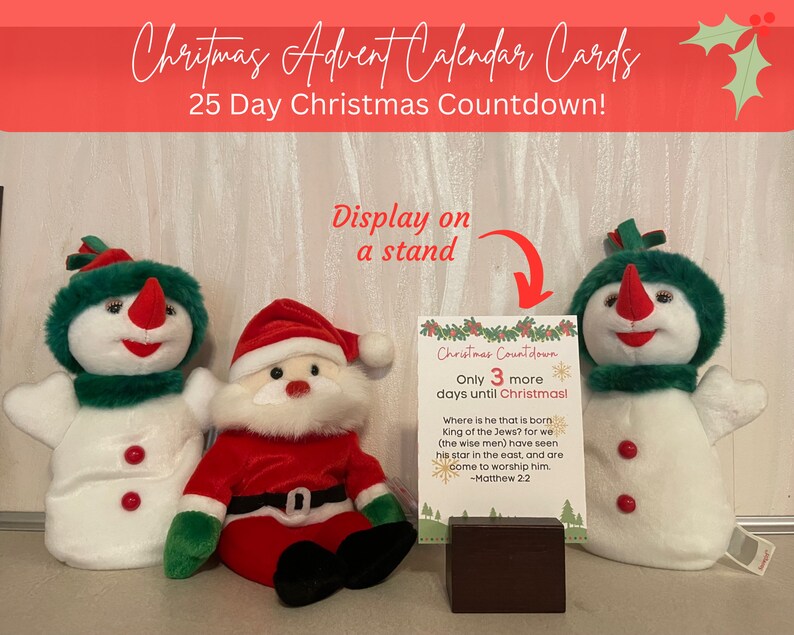 25 Days of Advent Calendar Christmas Countdown Bible Verse - Etsy