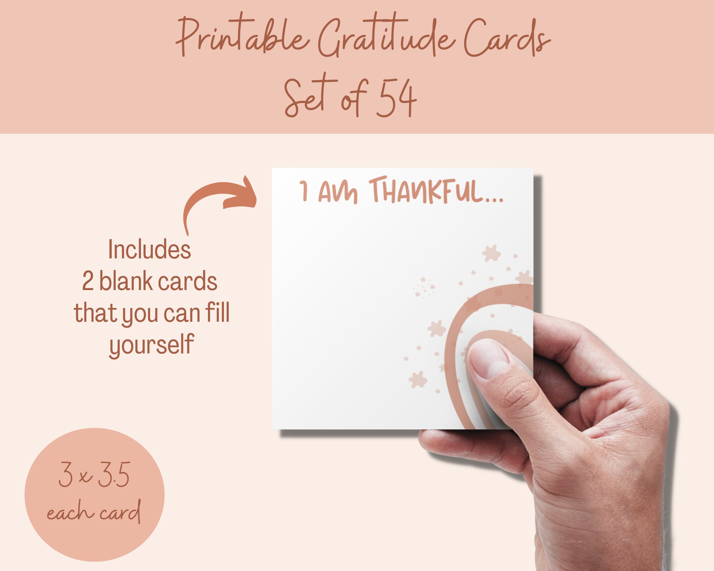 Printable Thanksgiving Gratitude BOHO Affirmation Cards With Quotes ...