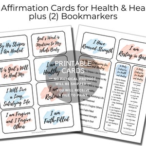 Daily Prayer Cards With Bible Verses, Scripture Cards, Printable ...