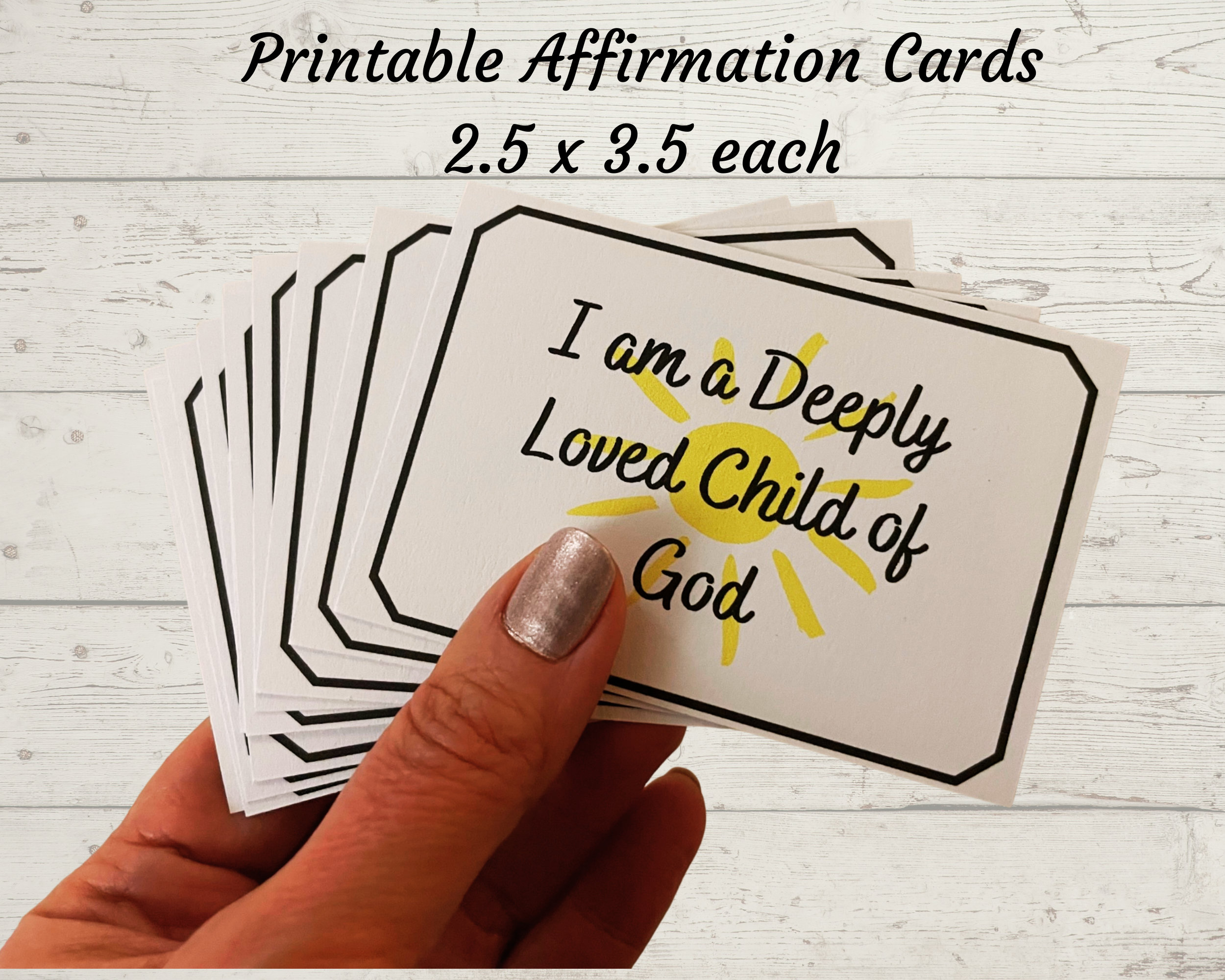 Christian Affirmation Cards: Printable Bible Verse Scripture Memory ...