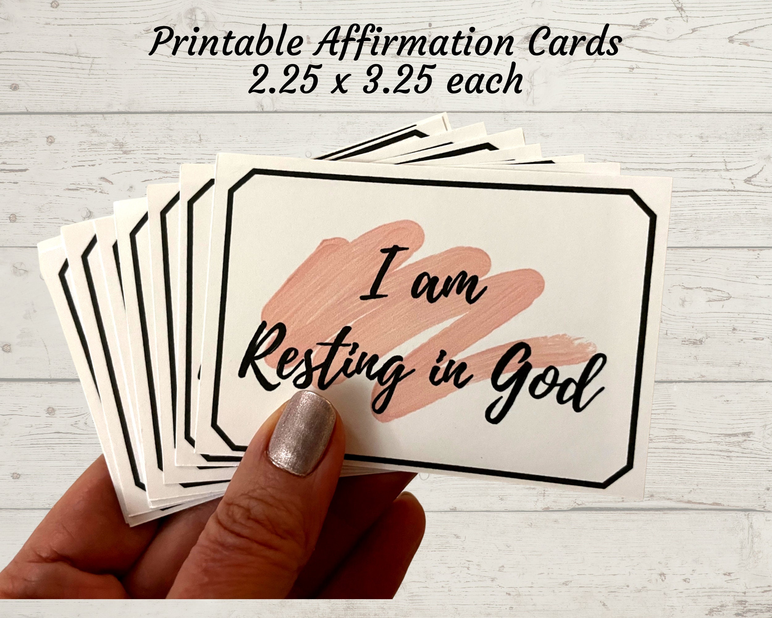 Daily Affirmation Cards With Bible Verses • Scripture Cards • Printable ...