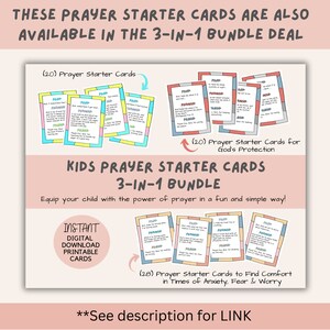 Prayer Cards for Kids, Bible Verse Scripture Cards, Family Devotions ...