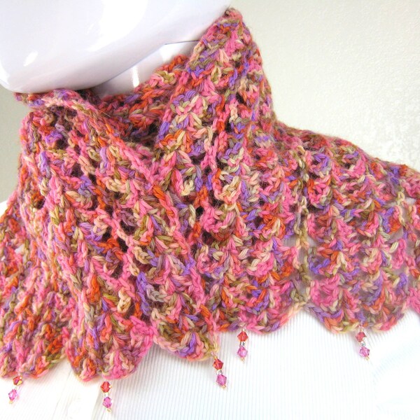 Scarf With Beads - Etsy