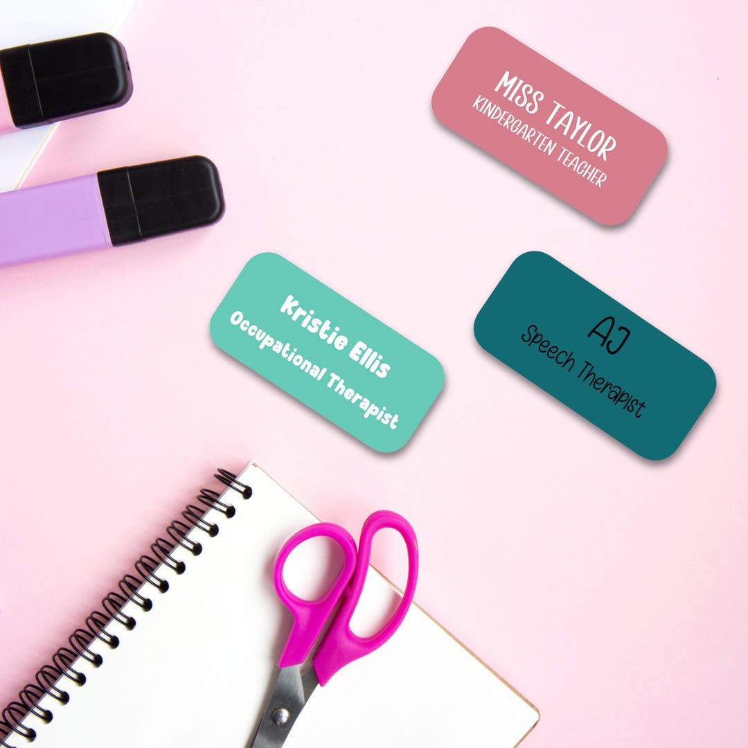Personalised Profession Name Badge — Custom Engraved Acrylic Gift for ...