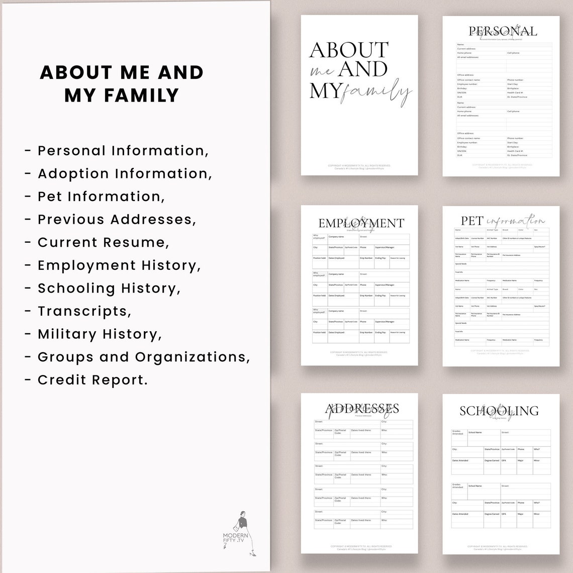 Emergency Printable Organizer Binder, End of Life Legacy Planner ...