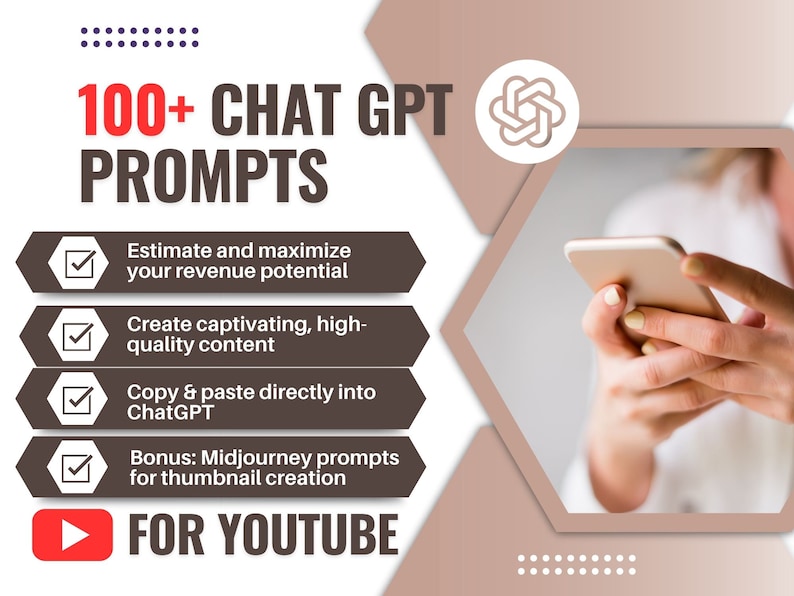 60+ Best Chat GPT Prompts for Youtube, Chat GPT Guide Book, Print at ...