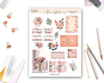 Printable Bullet Journal Kit Bujo Stickers Planner - Etsy