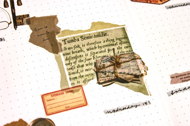 Vintage Book Pages Printable Vintage Library Book Journal - Etsy