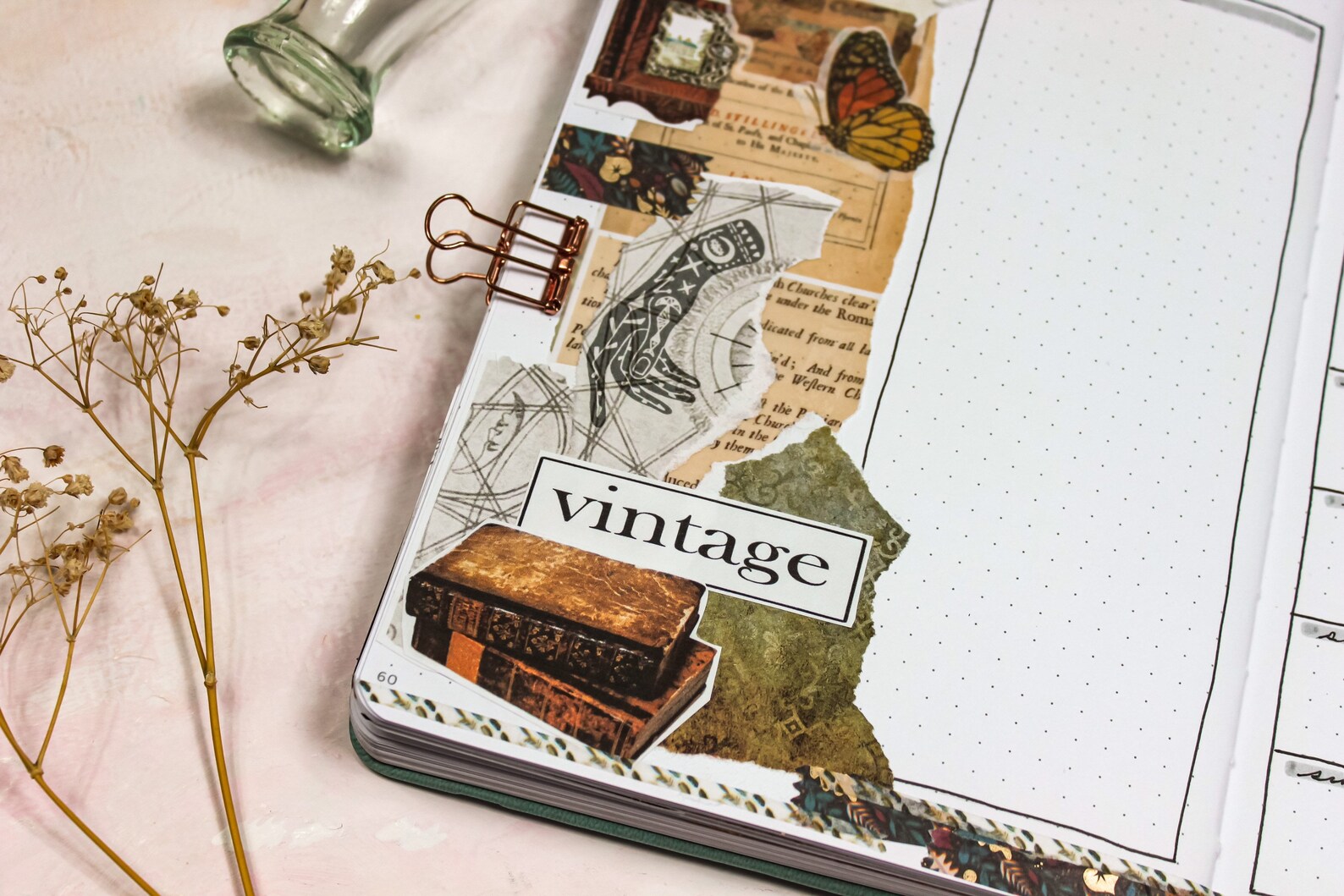 Vintage Book Pages Printable Vintage Library Book Journal - Etsy