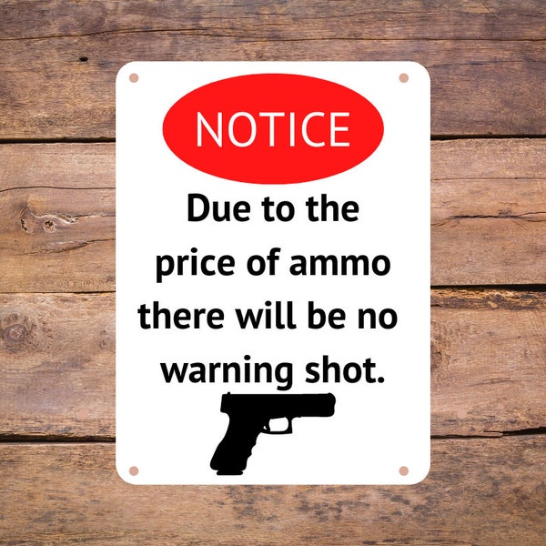 Trespassers Will Be Shot Metal Sign - Etsy