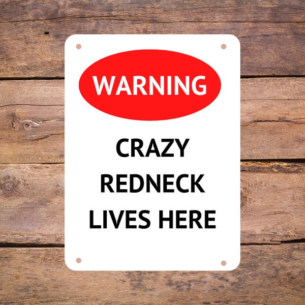 Redneck Metal Sign - Etsy