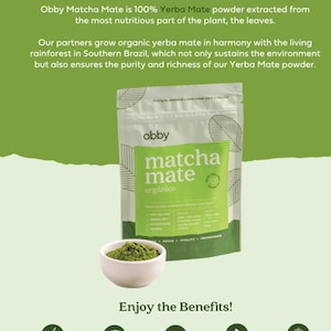 Matcha Maté - Yerba Mate Soluble - Etsy