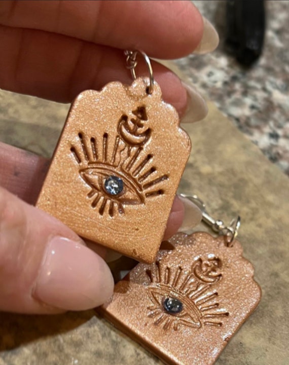 Evil Eye Drop Earrings - Etsy