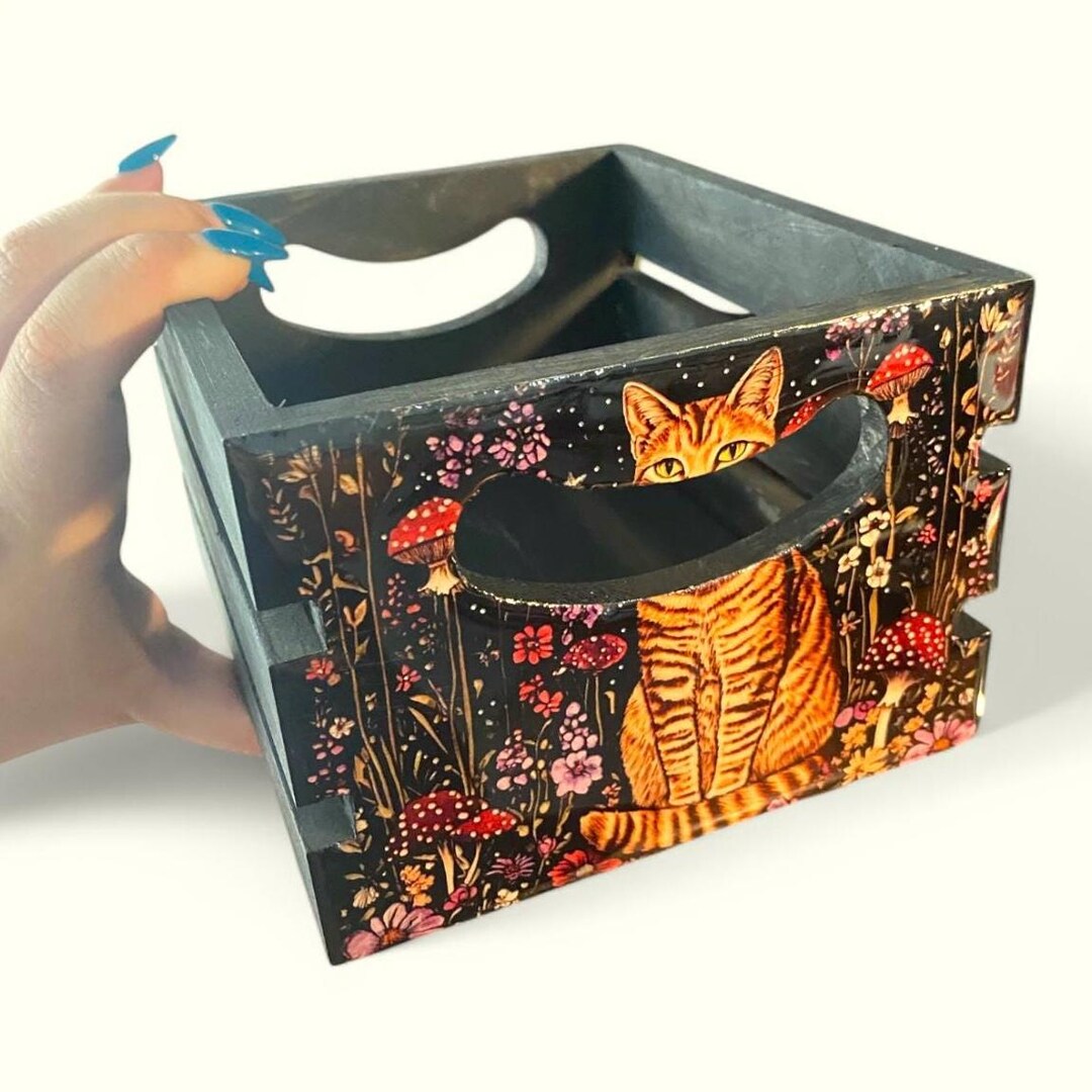 Black Cat Crate - Etsy
