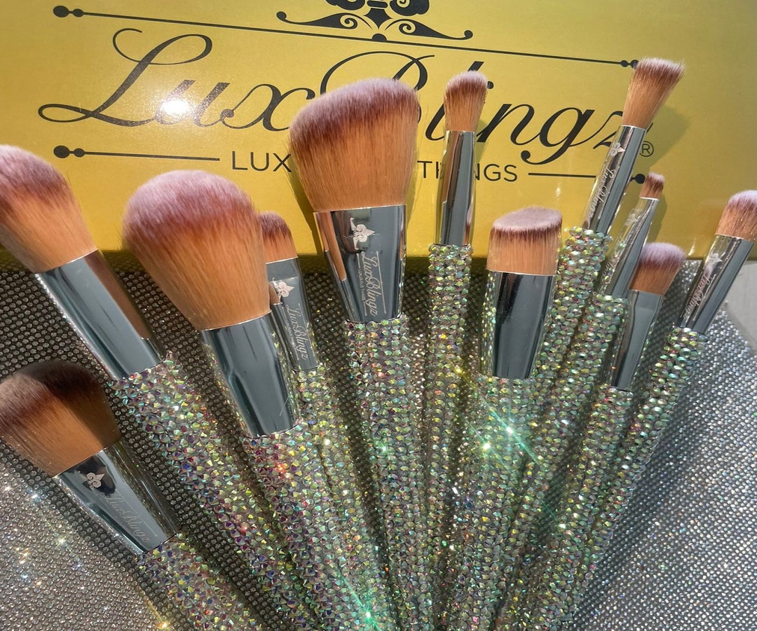 30% off on Etsy Luxblingz Rhinestone Bling Professional Makeup Brush ...