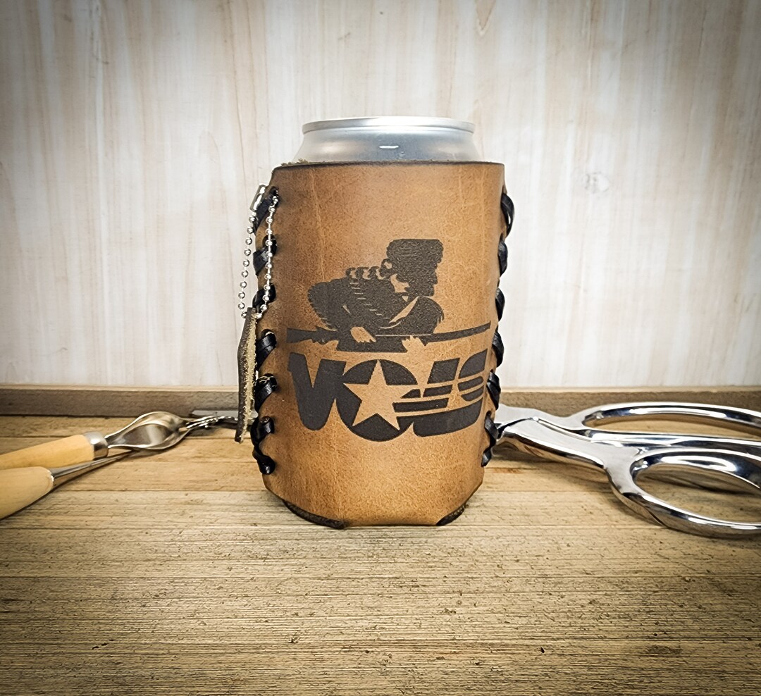 Tennessee Vols Leather Can Cooler: Personalized NCAA Fan Gift - Etsy
