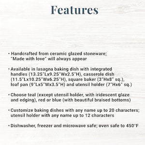Personalized Made With Love Stoneware - for Her - the Pasta Lover - the ...