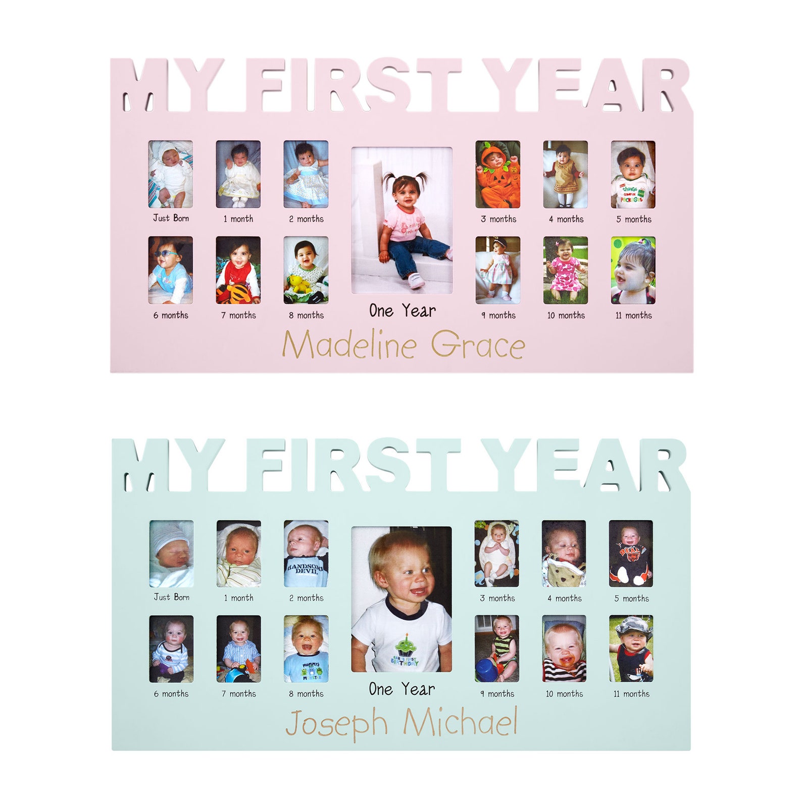 Personalized Baby's First 12 Months Frame Personalized - Etsy