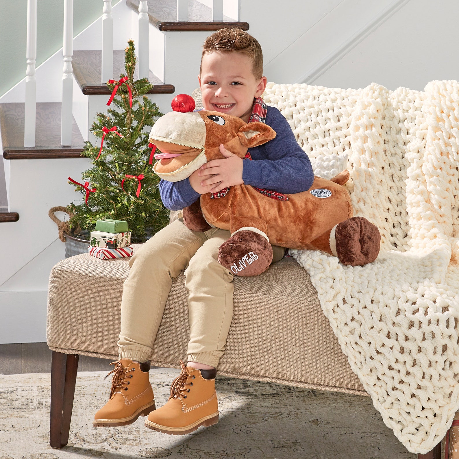 Personalized Rudolph the Red-nosed Reindeer Stuffies - Plush Toy for ...