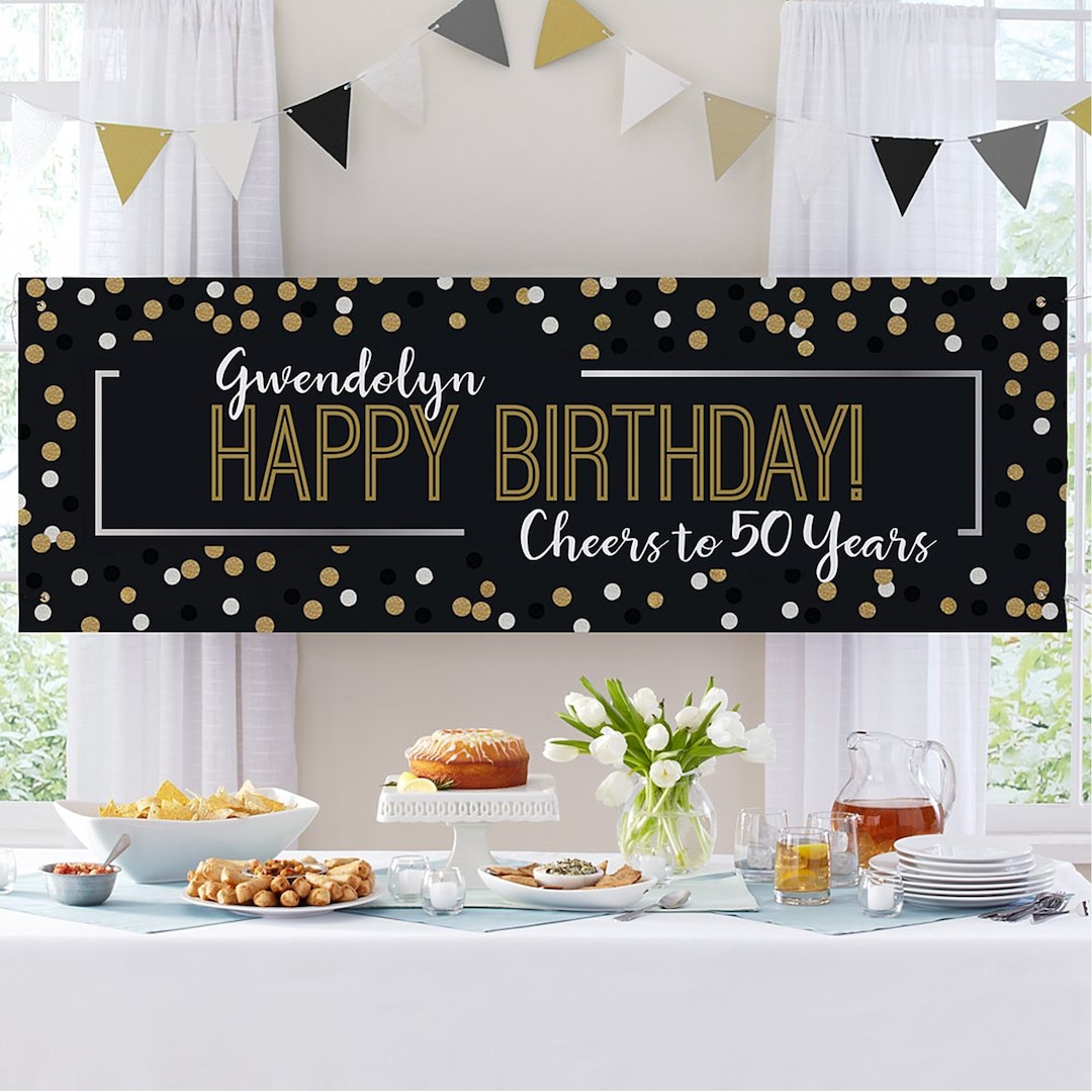 Personalized Celebration Banner - Party Décor - Birthday - Graduation ...