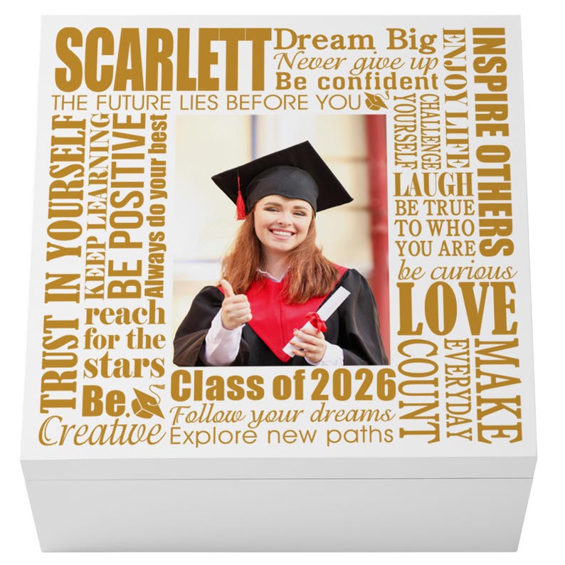 Personalized Keepsake Box- for Graduation - Class of 2026 - Graduate ...