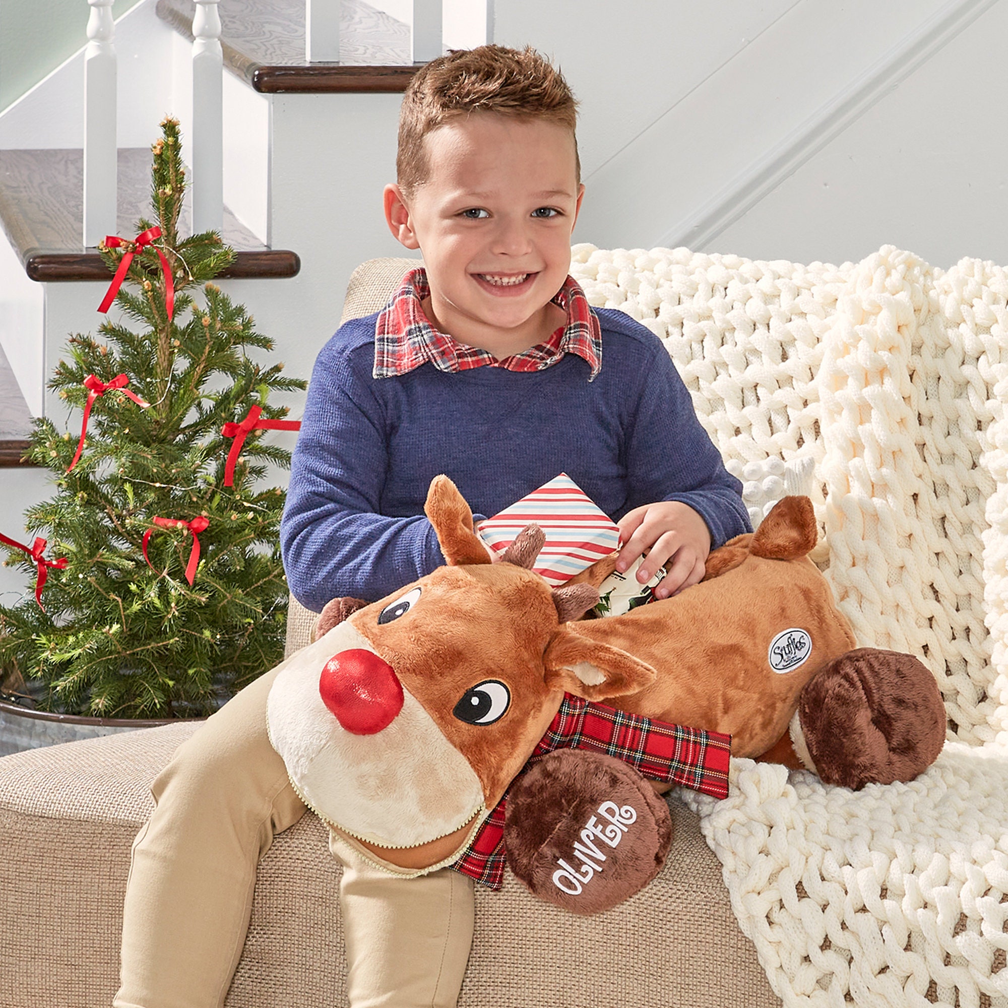 Personalized Rudolph the Red-nosed Reindeer Stuffies - Plush Toy for ...