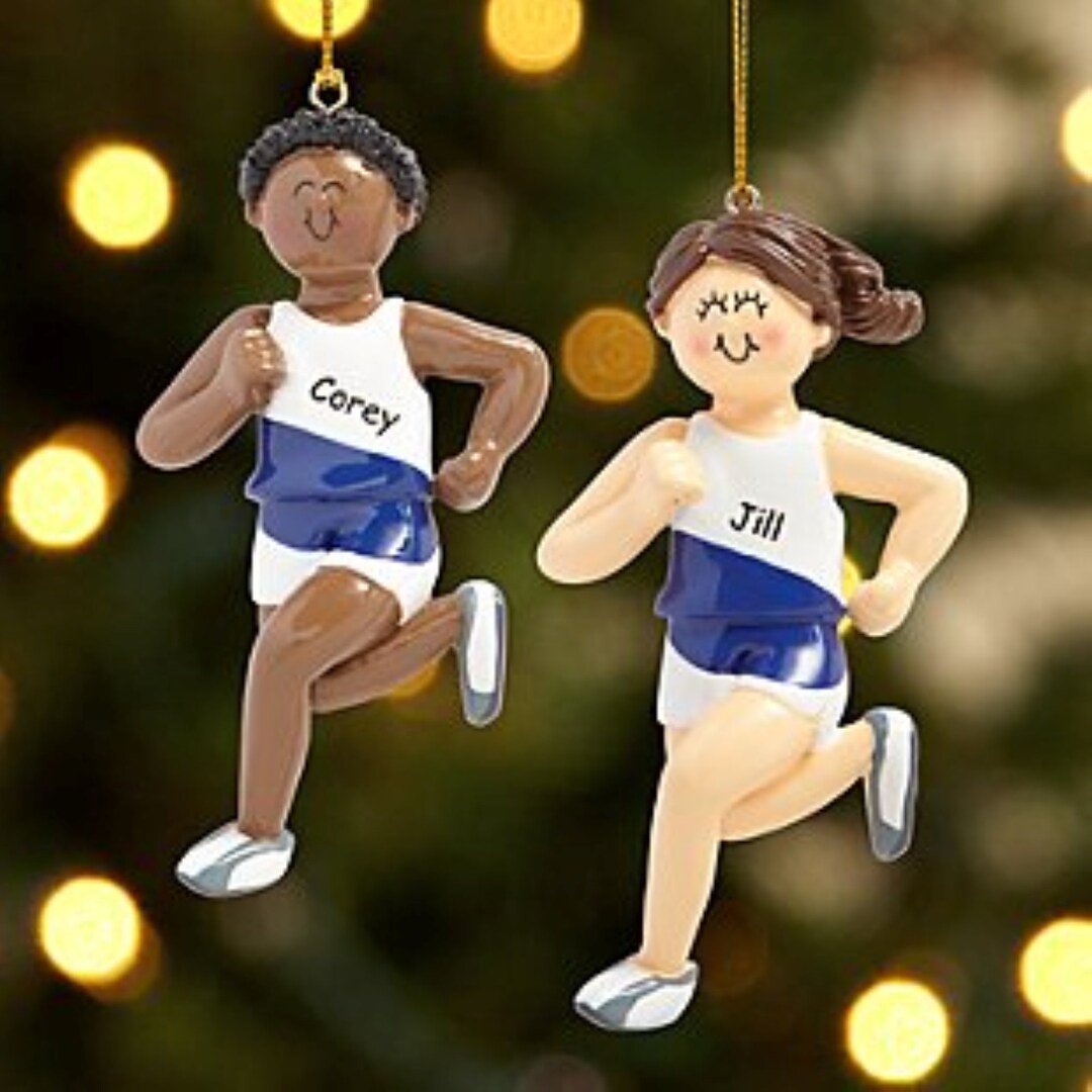 Personalized Runner Ornament - Christmas Tree Ornament - Holiday Décor ...