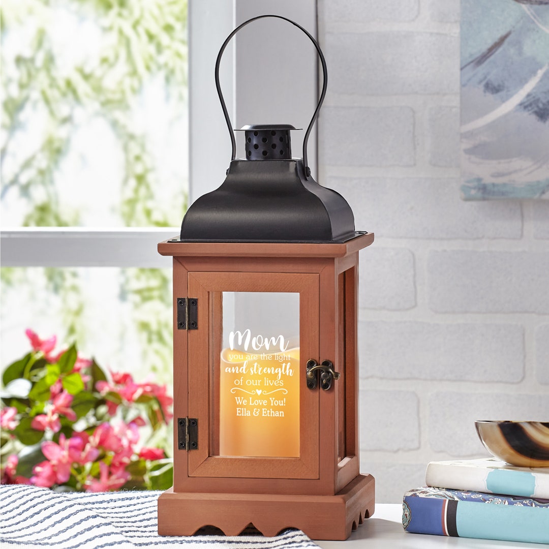 Personalized Keepsake Lantern for Mom or Grandma - LED Candle - for Her ...