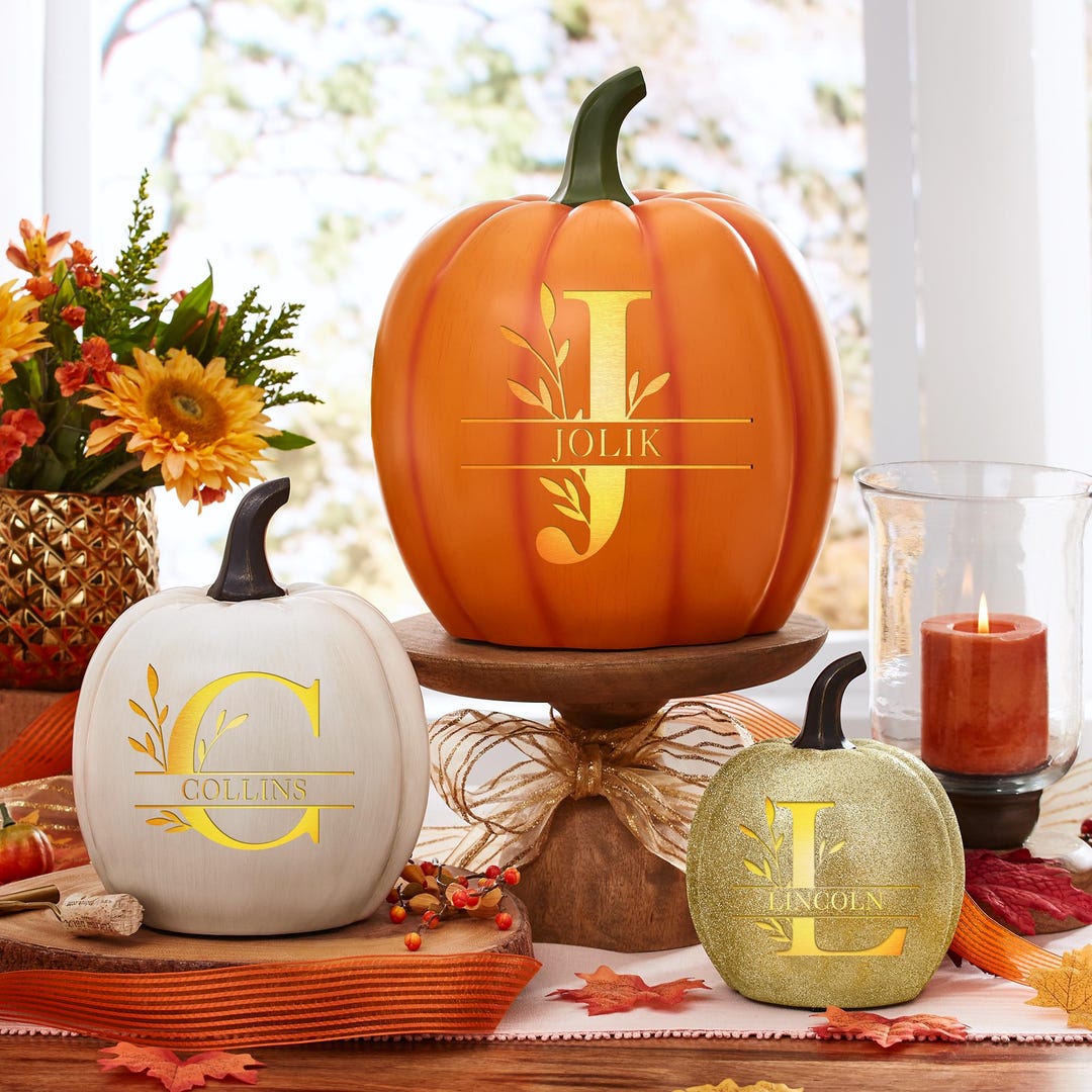 Light up Pumpkin - Jack-o-lantern - Custom Pumpkin - Leafy Halloween ...