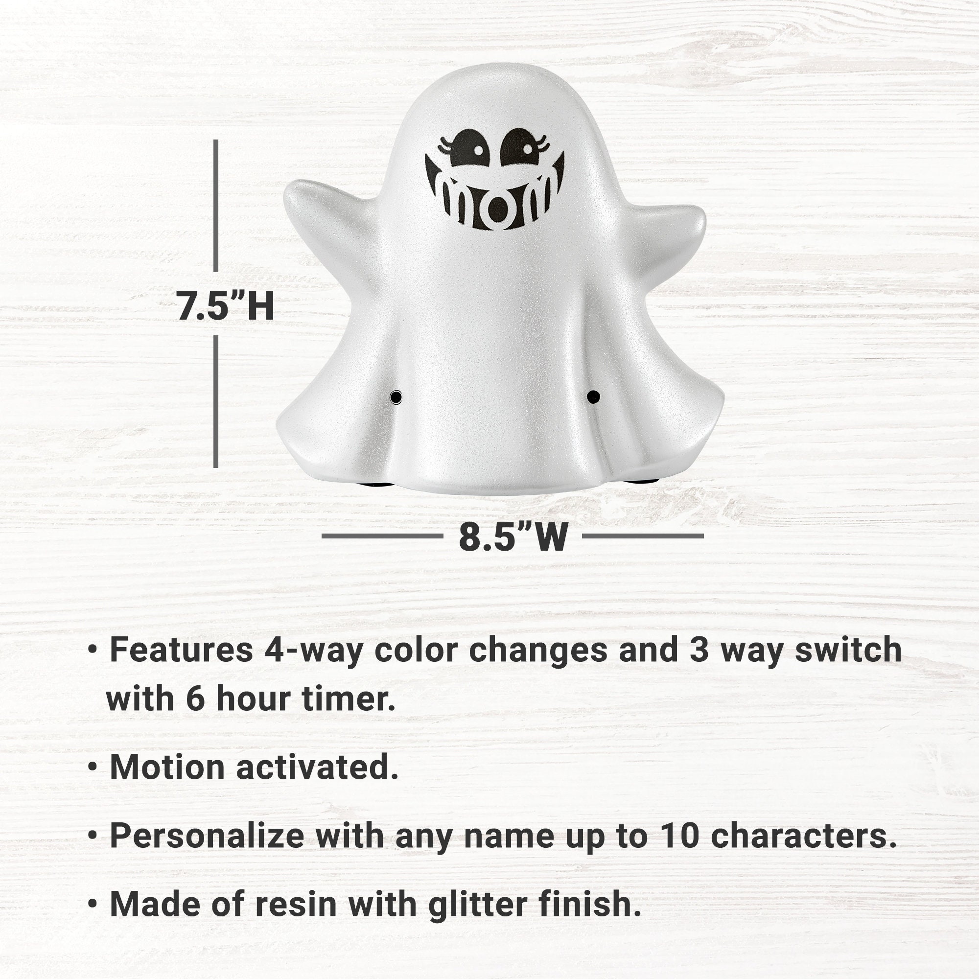 Personalized Light-up Ghost Halloween Décor Indoor/outdoor - Etsy