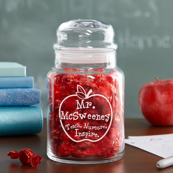 Teacher Candy Jar - Etsy