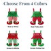 Personalized Christmas Stocking - Elf Pants Stocking - Embroidered ...