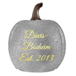 Personalized Open Text Light up Pumpkin - Customize With Any Message ...