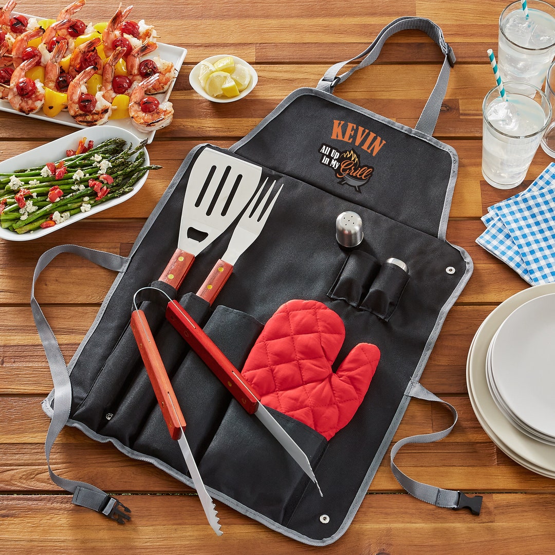 Personalized Grilling Tool Set -BBQ Tools and Apron- up in My Grill ...