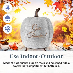 Personalized Open Text Light up Pumpkin - Customize With Any Message ...