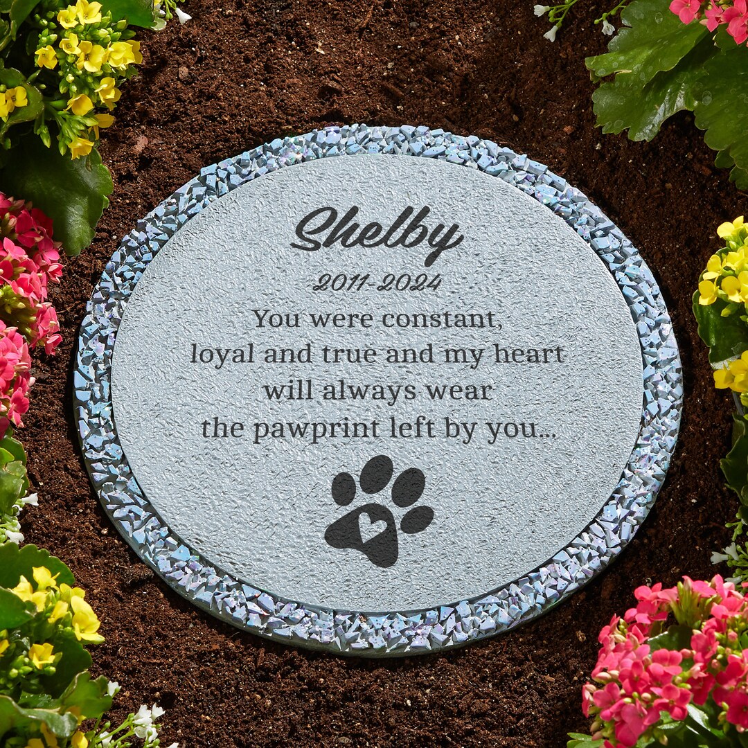 Personalized Pet Memorial Garden Stone - in Loving Memory - Dog ...