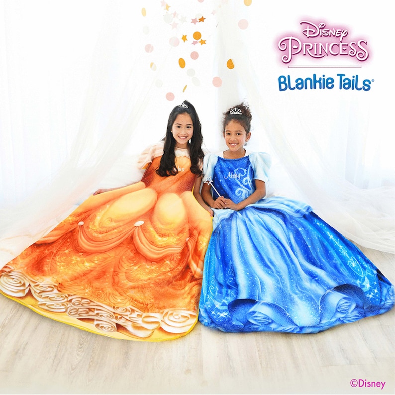 Personalized Disney Princess Blankie Tails® Wearable Blanket - Etsy