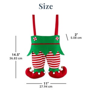 Personalized Christmas Stocking - Elf Pants Stocking - Embroidered ...