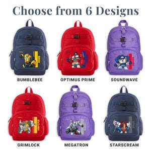 Personalized TRANSFORMERS Back to School Backpack - Decepticons - Kids ...