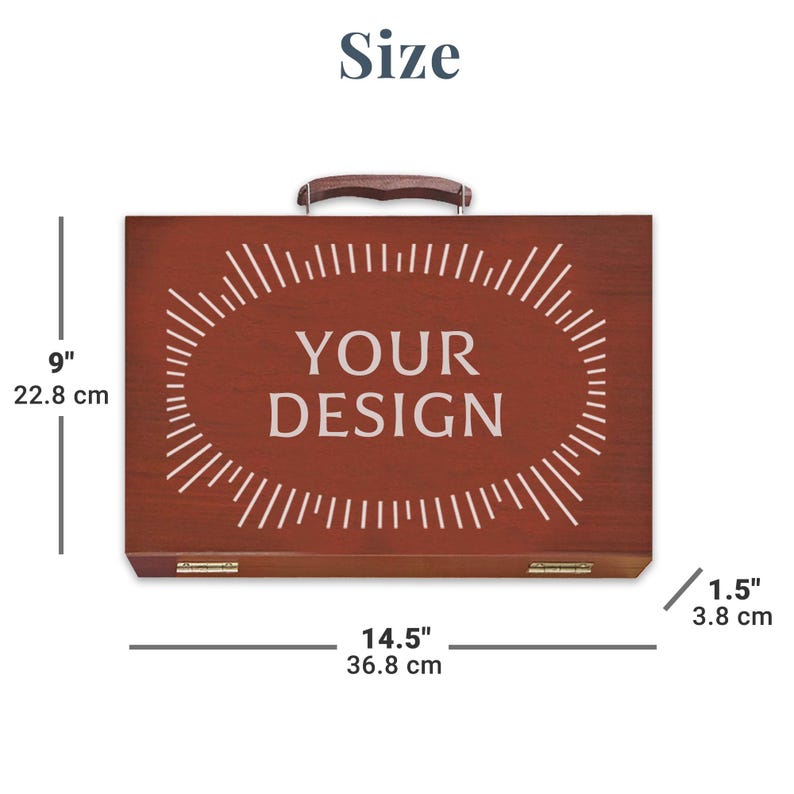 Personalized Art Set - 80-piece Deluxe Art Set W/wood Carrying Case ...