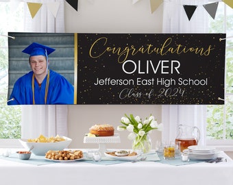 Personalized Graduation Banner Graduation Party Decorations ...