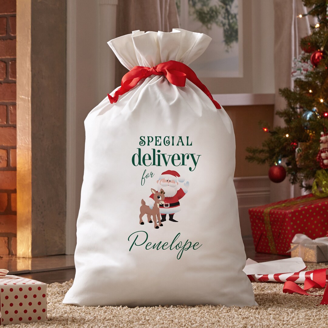 Personalized Rudolph® the Red Nosed Reindeer Oversized Gift Bags ...