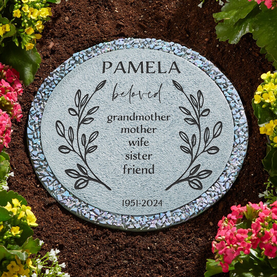 Personalized Memorial Garden Stone - Loved by All - Garden Décor ...